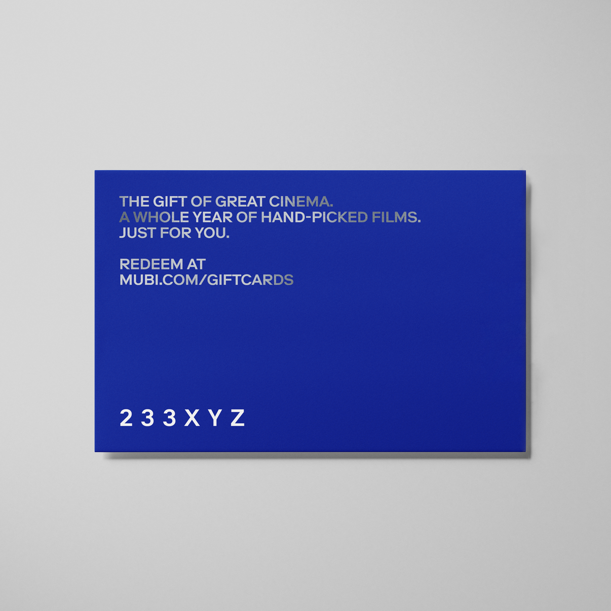 MUBI GIFT CARD - 1 YEAR PREMIUM MEMBERSHIP – MUBI SHOP